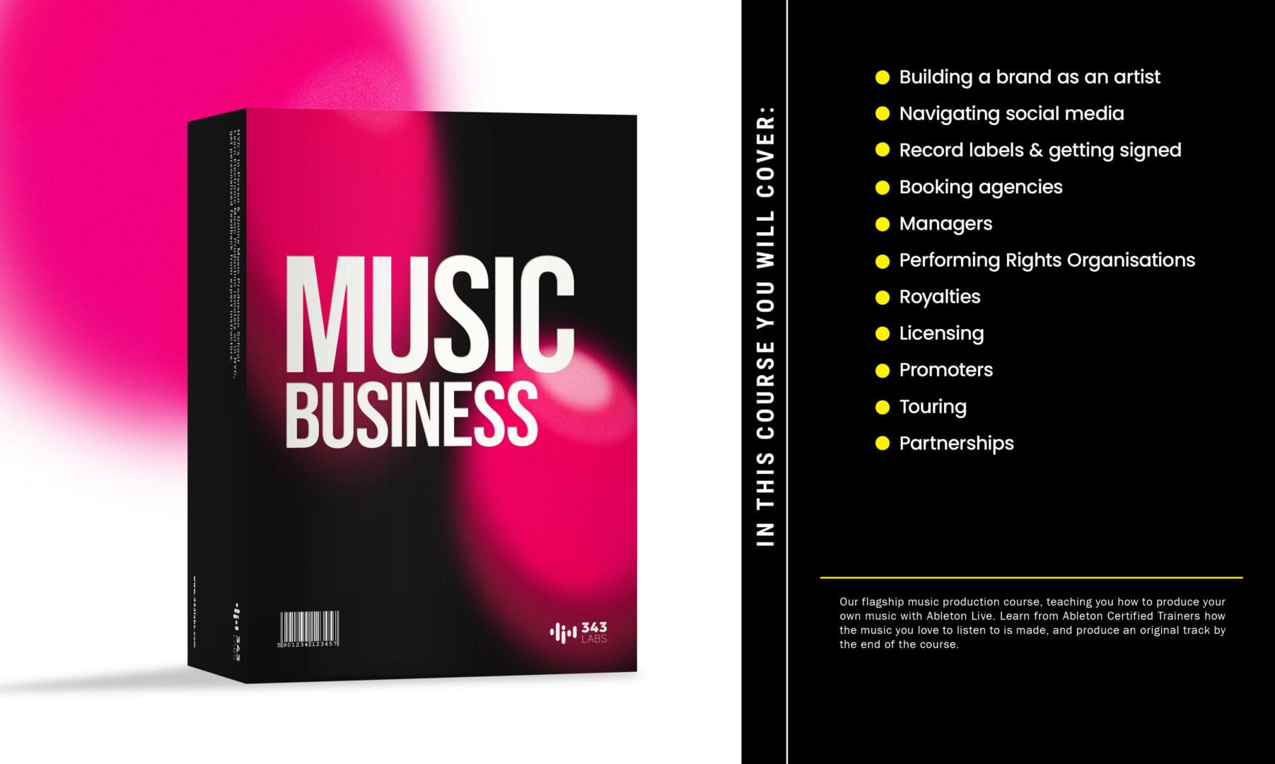 Music Business course in NYC at 343 LABS