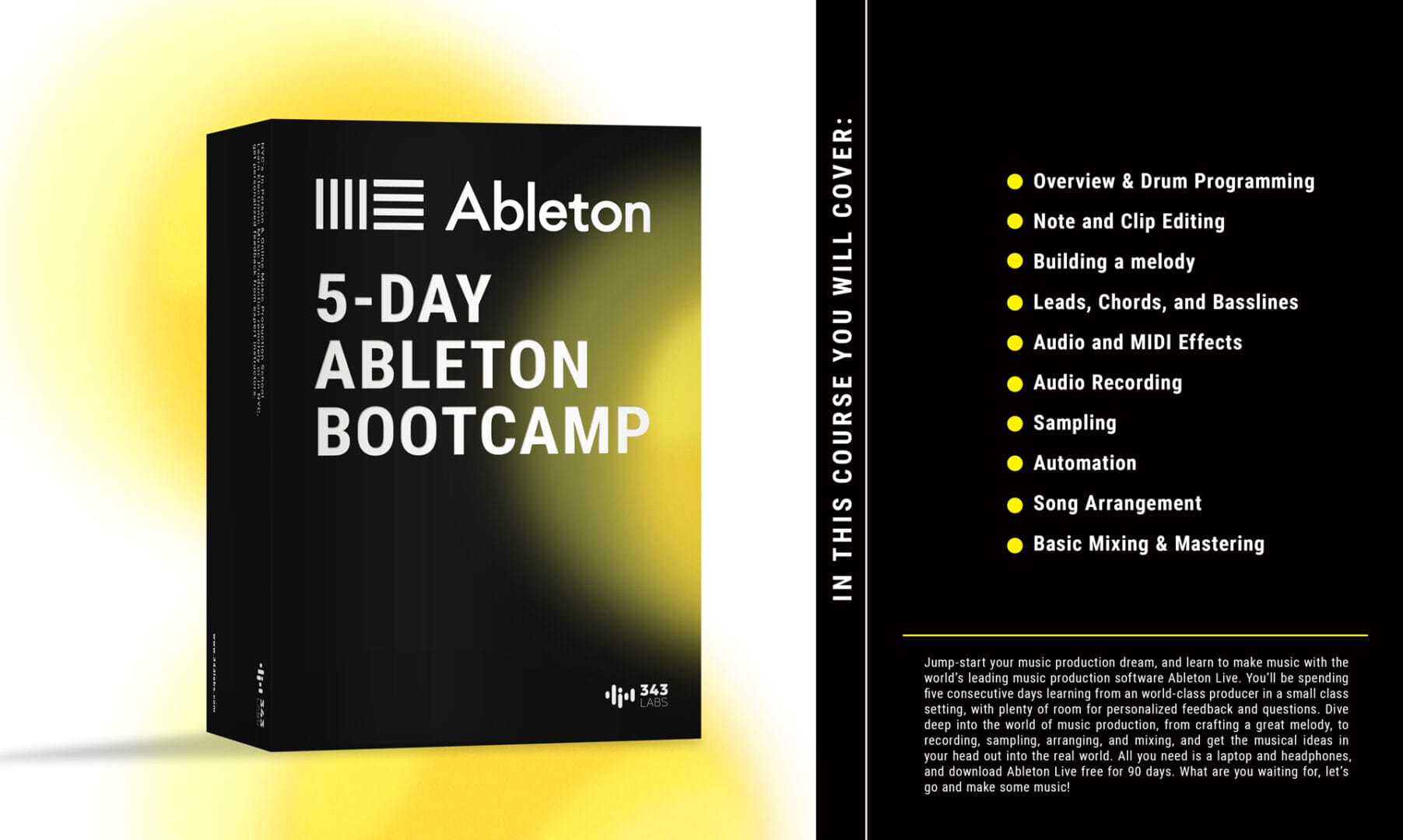 5-Day Ableton Live Bootcamp course in NYC at 343 LABS